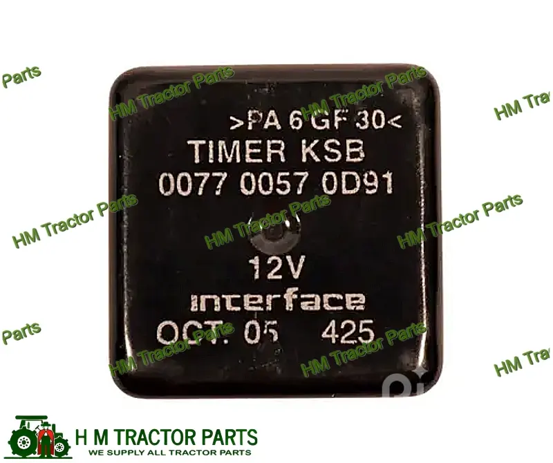 RELAY FOR INJECTOR PUMP KSB UNIT ON MAHINDRA TRACTOR 007700570D91